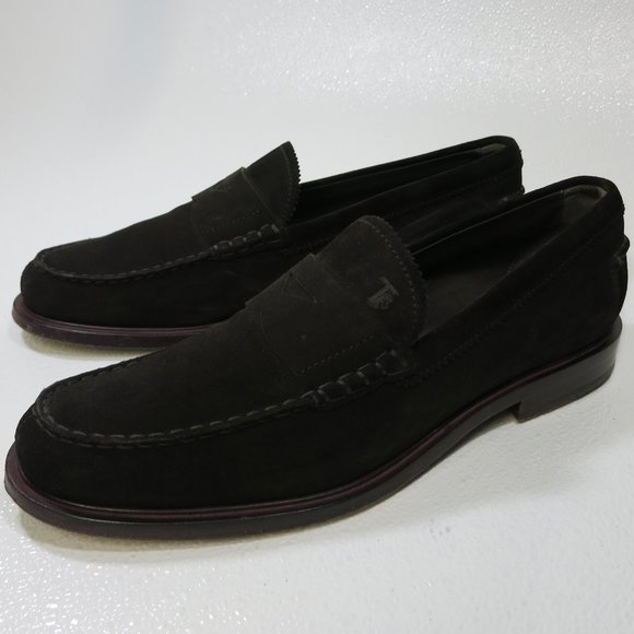 Tod's | Shoes | Tods 95 Suede Leather Moccasins Loafers Shoe Mens ...